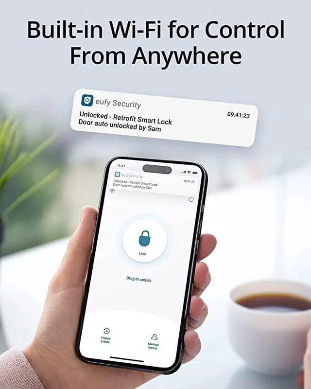 eufy Security E130 Retrofit Smart Lock+Wireless Keypad, Fits Your ...