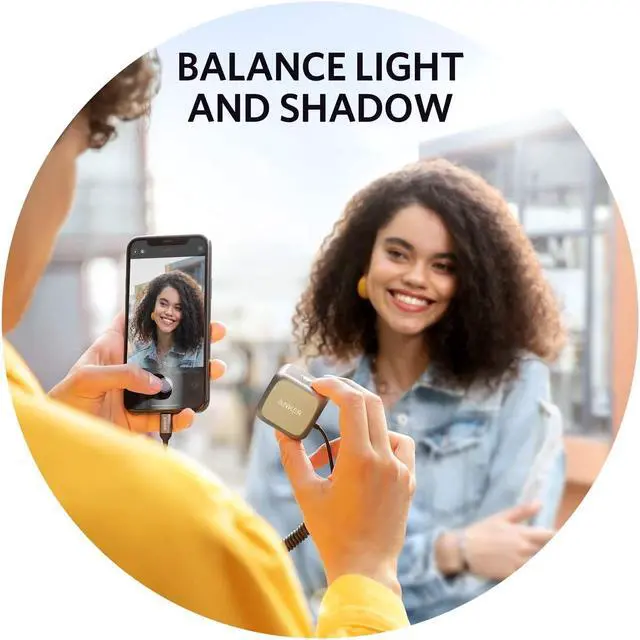 Anker iPhone LED Flash, MFi Certified, with Built-in Lightning Cable ...