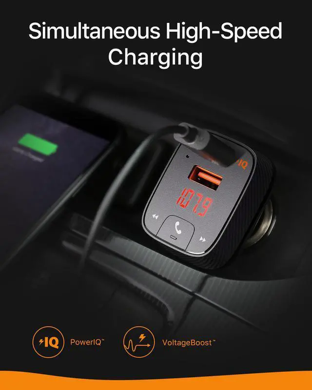 Refurbished: Anker Roav SmartCharge F2 Bluetooth FM Transmitter ...