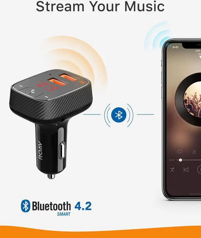 Refurbished: Anker Roav SmartCharge F2 Bluetooth FM Transmitter ...