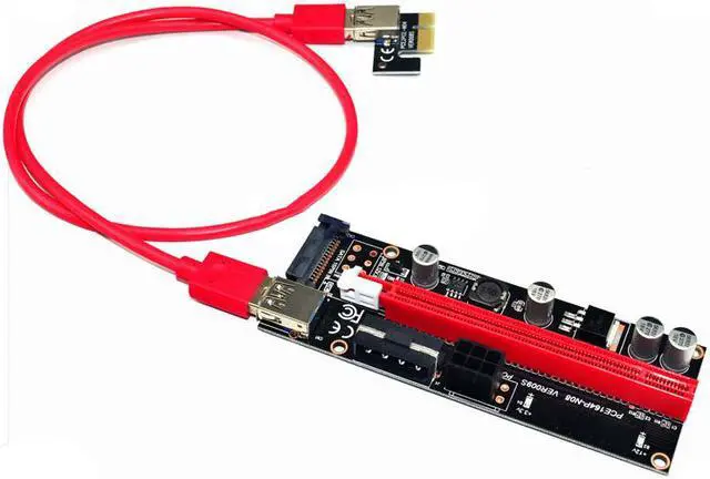 3-Packs PCIe Riser Cable 1X to 16X Graphics Extension for GPU Mining ...