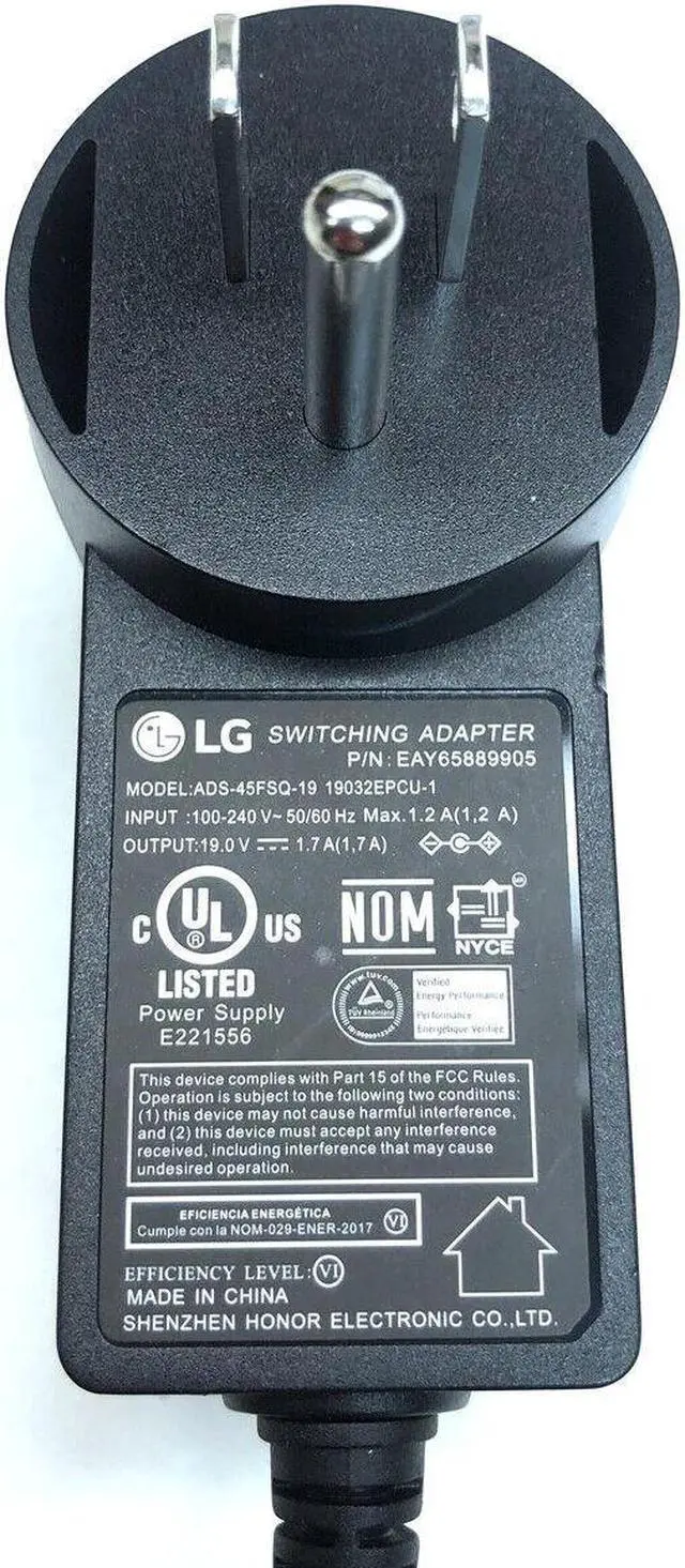 Used - Acceptable: Genuine LG Monitor AC Power Adapter ADS-45FSQ-19 ...