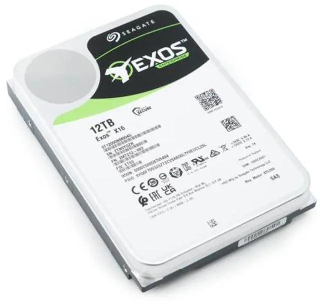 (NOT FOR HOME PC!) Seagate Exos X16 12TB 7200 RPM SAS 12Gb/s 3.5 ...