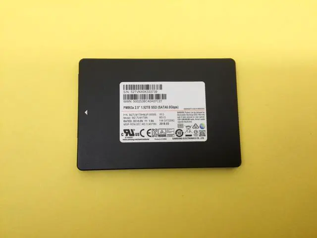 Used - Acceptable: Samsung PM863a 1.92TB SATA 6Gbps 2.5" Internal SSD ...