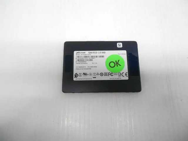 Used - Acceptable: Micron 1.92TB SSD SATA 2.5" 6G Laptop Server Desktop ...