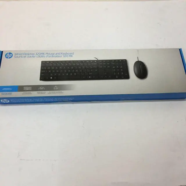 HP Wired 320MK Combo Mouse and Keyboard 9SR36AA#ABA [New] - Newegg.com