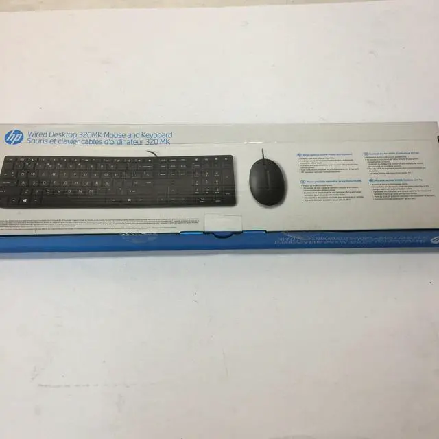 HP Wired 320MK Combo Mouse and Keyboard 9SR36AA#ABA [New] - Newegg.com