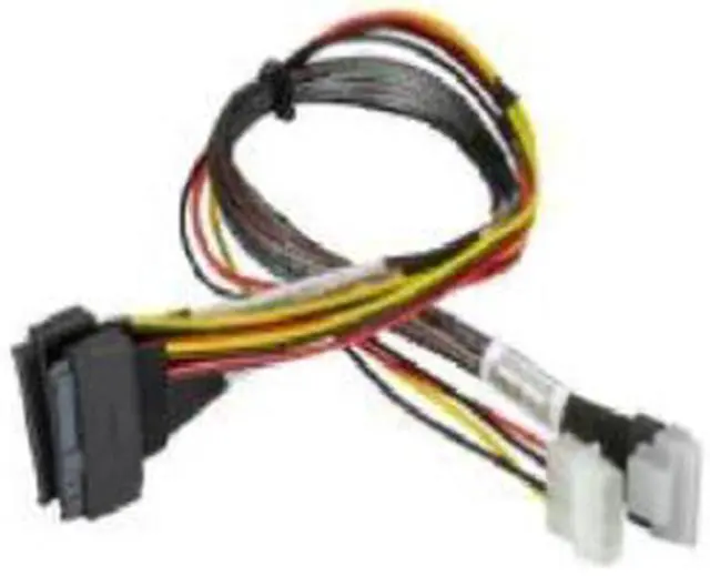 SuperMicro CBL-SAST-0953 55cm Slimline x8 to 2x U.2 PCIE with Power ...