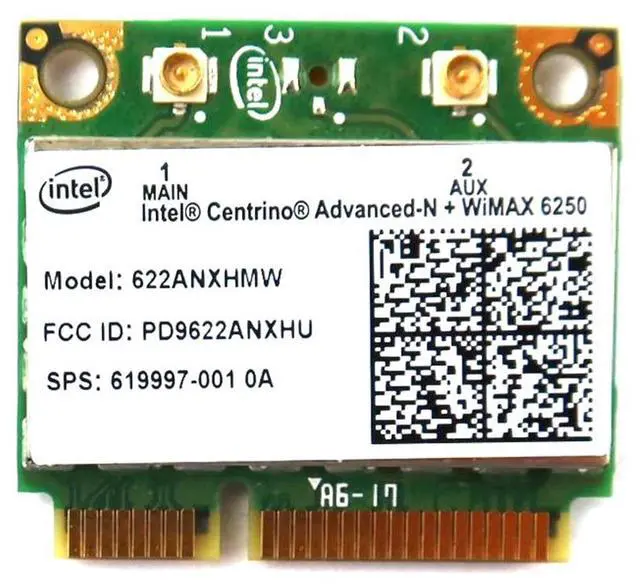 Used - Very Good: 619997-001_UA Intel Centrino ADVANCED-N 6200 Wifi 802 ...