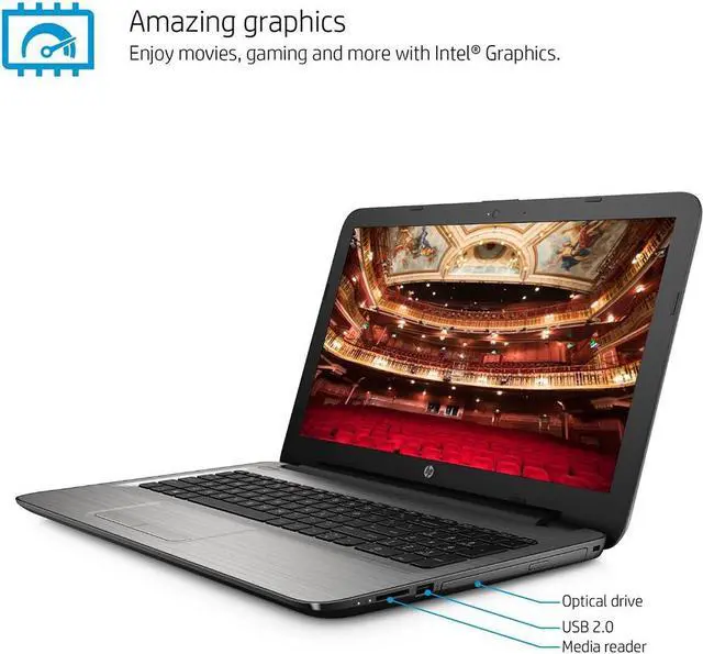 HP 15-ay000 15-ay020nr 15.6" Notebook - Intel Core i3 (5th Gen) i3 ...