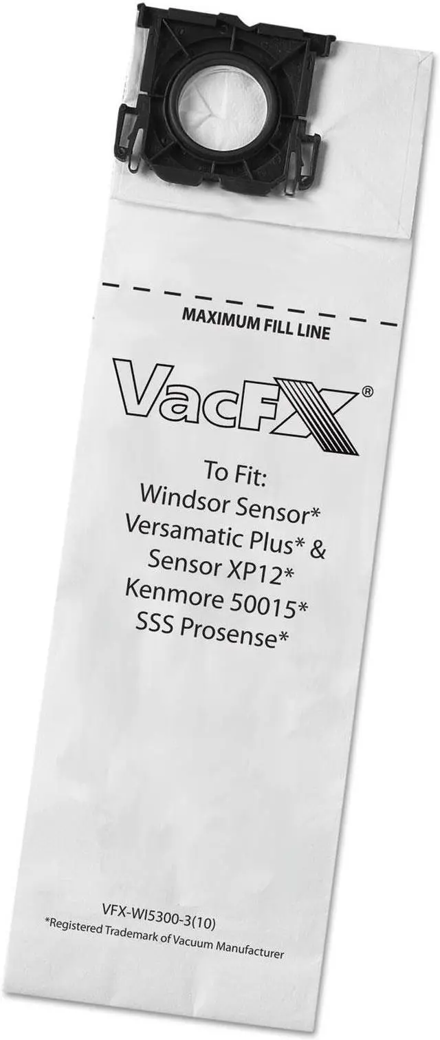 Vacuum Filter Bags Designed To Fit Windsor Sensor Xp12/versamatic Plus ...