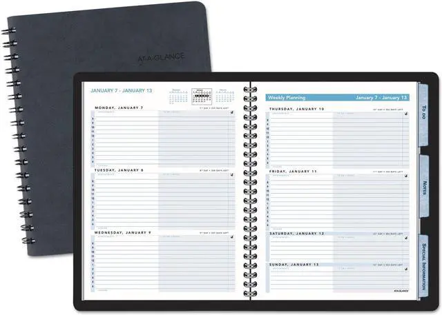 AT-A-GLANCE 70-EP01-05 The Action Planner Weekly Appointment Book, 8 1/ ...