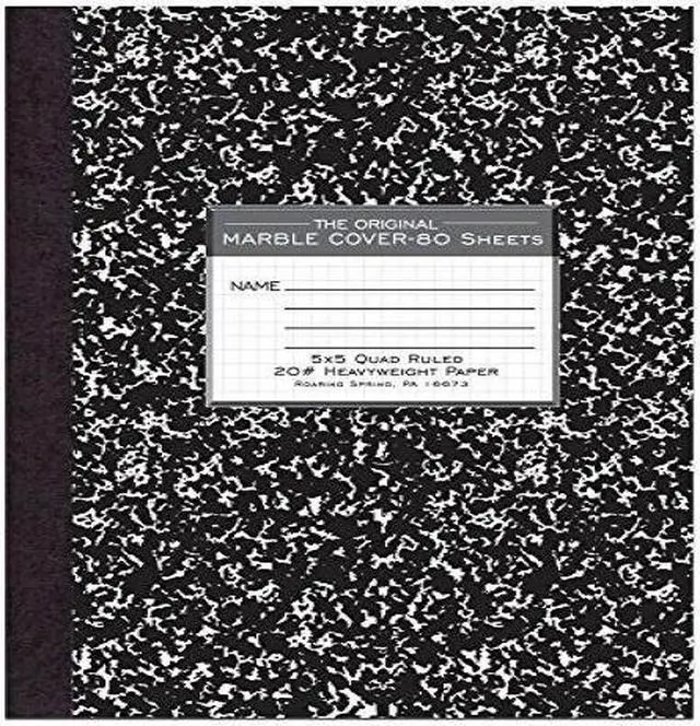Roaring Spring Composition Book Quad Ruled 5"x5" 80 Sh 10-1/8"x7-7/8 ...