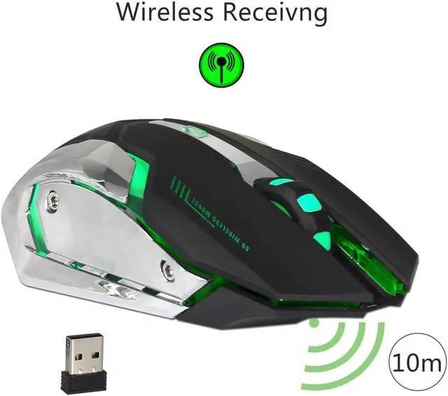 ZERODATE X70 Wireless Gaming Mouse, 2.4G Cordless Computer PC Gaming ...