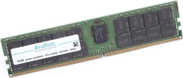 512GB 8x64GB DDR4-3200 PC4-25600 2Rx4 CL22 RDIMM ECC Registered Memory ...