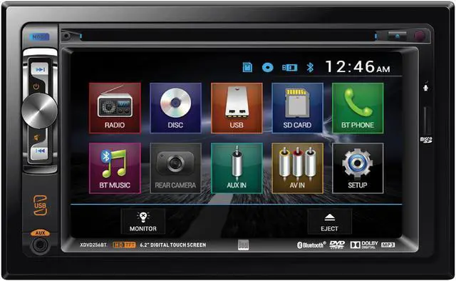 Dual XDVD256BT 2-Din 6.2" Car CD/DVD Receiver With Bluetooth - Newegg.com