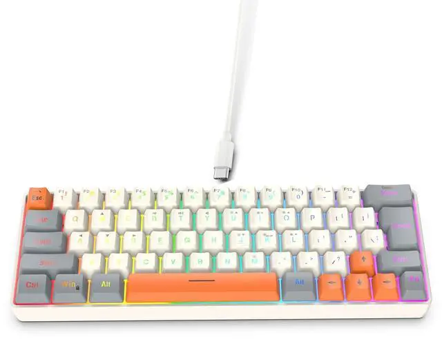 Mechanical Keyboard LED Backlits for Home Office Corded Gaming ...