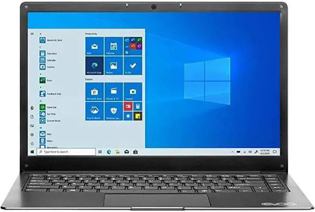 EVOO Ultra Thin EVC141-6BK 14.1" 4GB 64GB Intel Celeron N3350 X2 1.1GHz ...