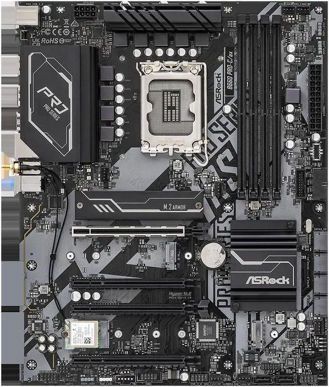 Refurbished: ASRock B660 Pro-C/ax Intel LGA 1700 B660 ATX M.2 Desktop ...