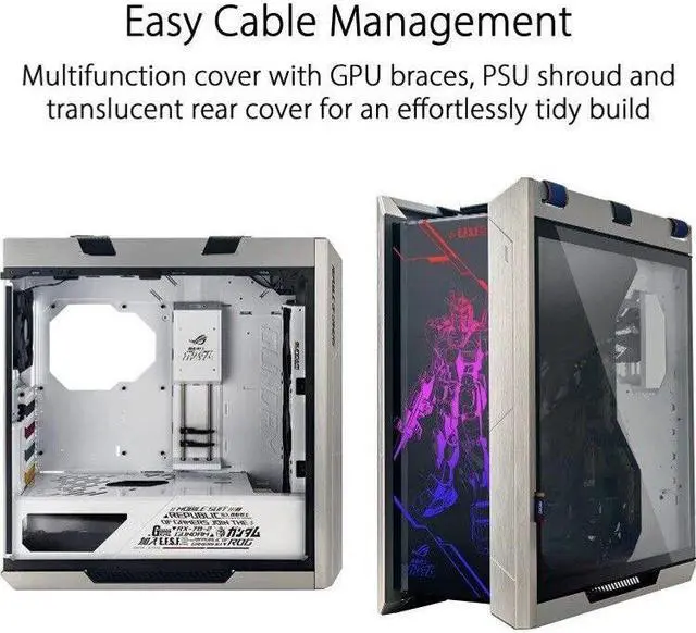 Refurbished: ASUS ROG Strix Helios GX601 GUNDAM EDITION Grey ATX Mid ...