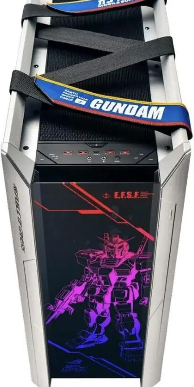 Refurbished: ASUS ROG Strix Helios GX601 GUNDAM EDITION Grey ATX Mid ...