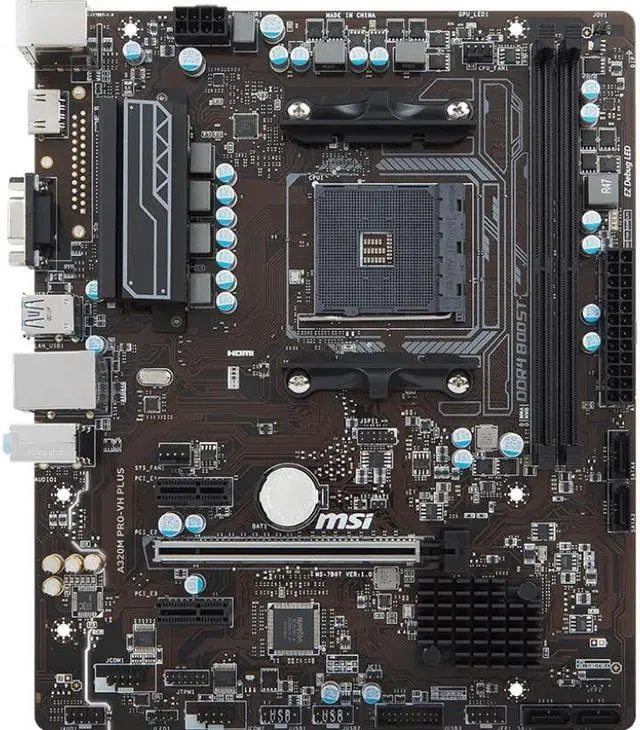 Refurbished: MSI A320M PRO-VH PLUS AM4 AMD A320 SATA 6Gb/s USB 3.1 HDMI ...