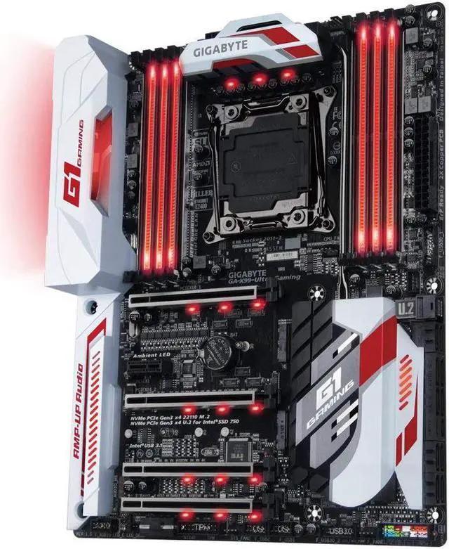 Refurbished: Gigabyte GA-X99-ULTRA GAMING Intel LGA X99 2011-v3 ATX M.2 ...