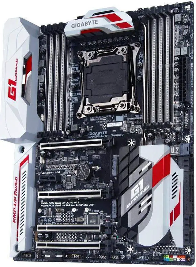 Refurbished: Gigabyte GA-X99-ULTRA GAMING Intel LGA X99 2011-v3 ATX M.2 ...