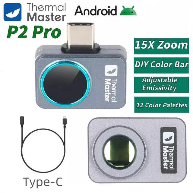Thermal Master P2 PRO Android Infrared Thermal Camera w/ Magnetic Macro ...