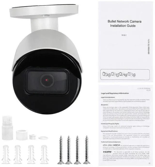 IPC-HFW2831S-S-S2 8MP Starlight WDR H.265 IVS Bullet POE IP Network Camera - Newegg.com