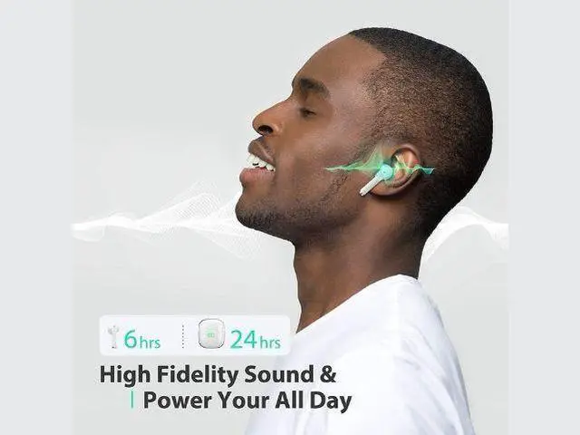 VEATOOL True Wireless Earbuds Bluetooth Headphones Auto Pairing Touch ...