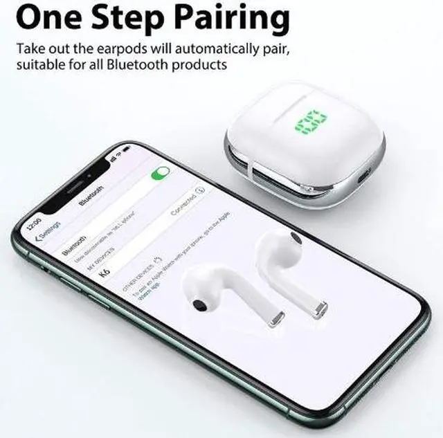 VEATOOL True Wireless Earbuds Bluetooth Headphones Auto Pairing Touch ...