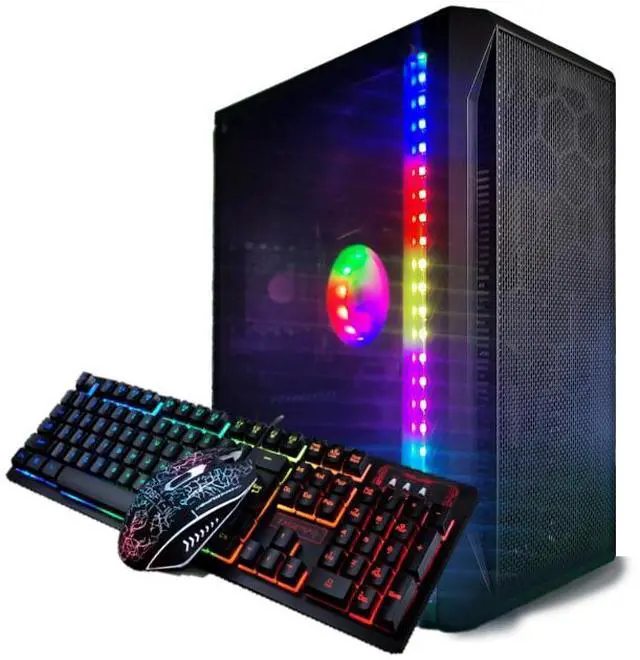 Odyssey Essentials 2025 V2 Custom Gaming PC, RGB Intel Core i5-8500 ...