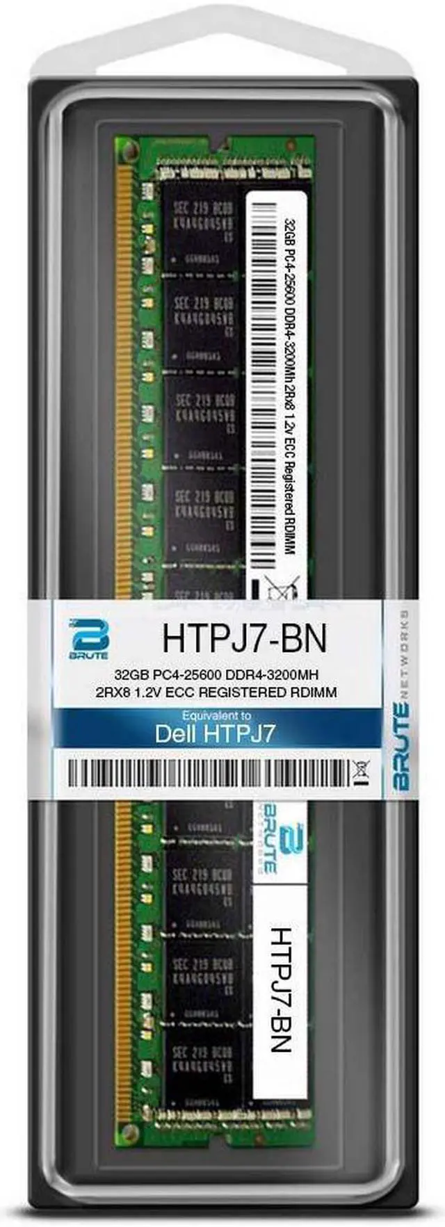 HTPJ7 - Dell Compatible 32GB PC4-25600 DDR4-3200Mhz 2Rx8 1.2v ECC ...