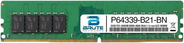 P64339-B21 - HPE Compatible 32GB PC5-38400 DDR5-4800Mhz 2Rx8 non-ECC UDIMM - Newegg.com