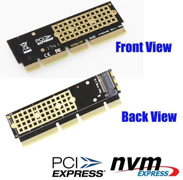 M.2 NGFF NVMe SSD to PCI-E 3.0 16x X16/X8/X4 Adapter M2 NGFF Key M PCIE ...