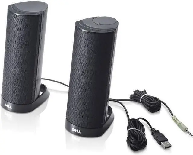 Dell AX210 - Speakers - for PC - USB - 1.2 Watt (total) - Newegg.com