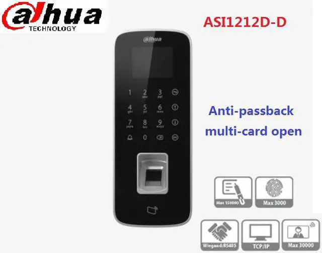 Dahua ASI1212D-D Water-proof Fingerprint Standalone TCP/IP to PC ...