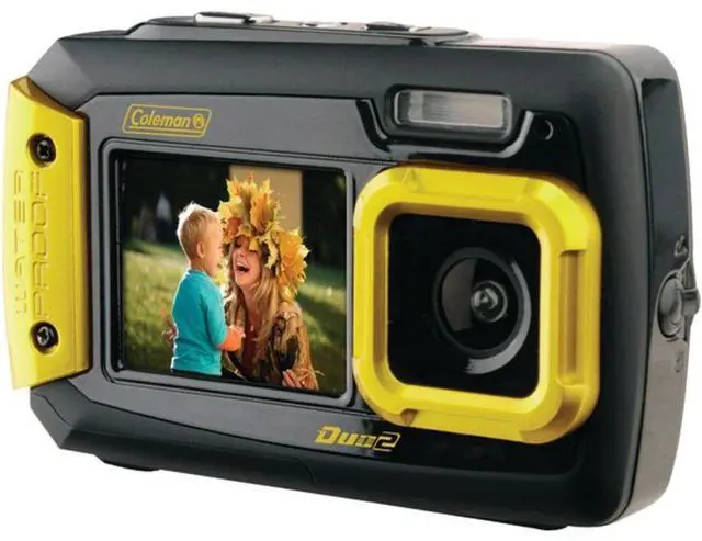 Coleman 2V9WP-Y 20.0-Megapixel Duo2 Dual-Screen Waterproof Digital ...