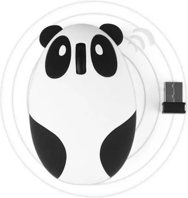 2.4GHz Wireless Mouse Optical Panda Computer Mouse Cartoon Animal USB ...