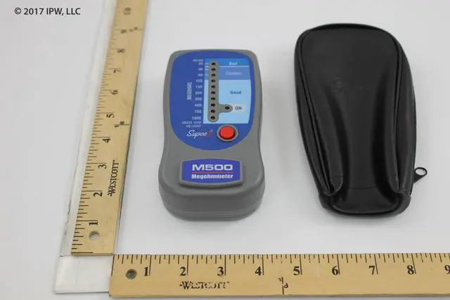 SUPCO M500 Megohmmeter, 500V DC, LED Digital Display, 20 megaohm to 1 ...