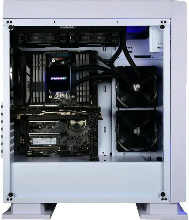 Enermax Saberay ECA3500 White Addressable RGB Mid Tower Gaming PC Case ...