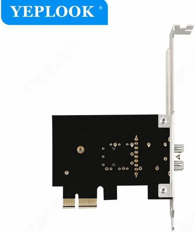 PCIe x1 SFP Port Fiber Lan Card 10/100Mbps Dual Chipset RT8106E ...