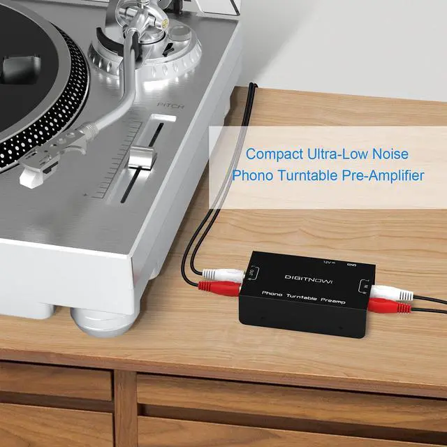 Phono Turntable Preamp, Phonograph Preamplifier with RCA Input, RCA/TRS ...