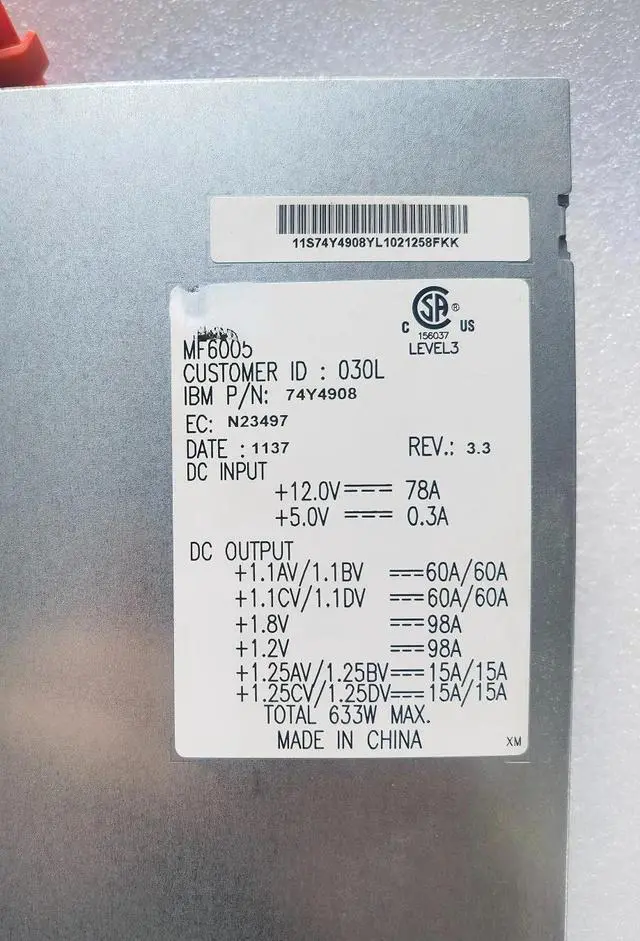 Refurbished: For IBM P5 P6 560Q P561 VRM 74Y4908 44V5648 module ...