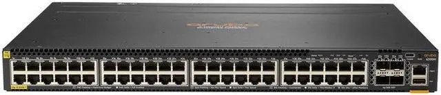 Aruba JL661A 6300M 48-port 1GbE Class 4 PoE and 4-port SFP56 Switch ...