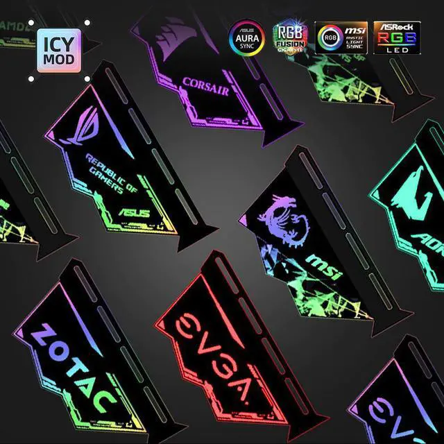 Vertical GPU Bracket RGB VGA StandHolder Video Card Support ROG Belief ...