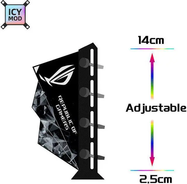 Vertical GPU Bracket RGB VGA StandHolder Video Card Support ROG Belief ...