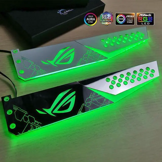 5V/12V VGA Support Customizable GPU Holder AURA SYNC Water Cooler ...