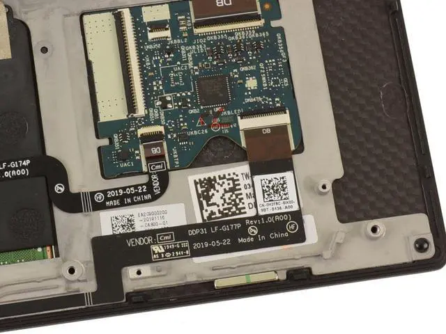 New Dell OEM XPS 7390 9310 2-in-1 Palmrest Touchpad Assembly XN12N ...